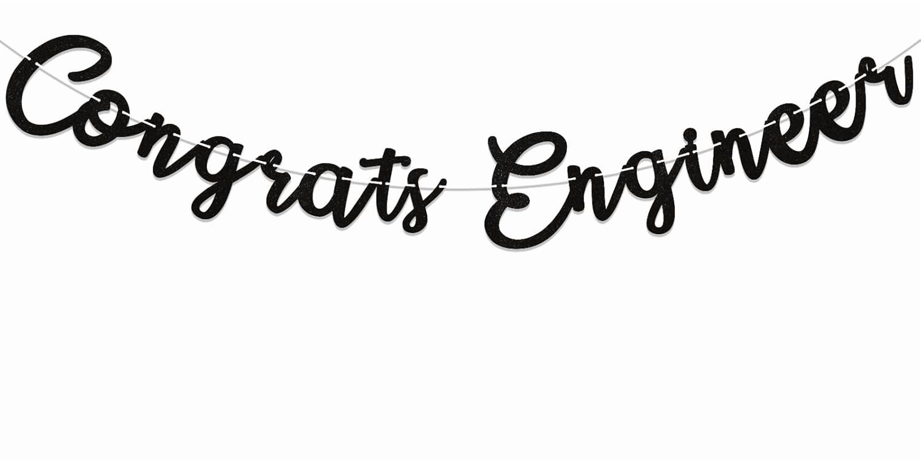 Congrats Engineer Banner - 2025 Engineer Degree Graduation Party ...