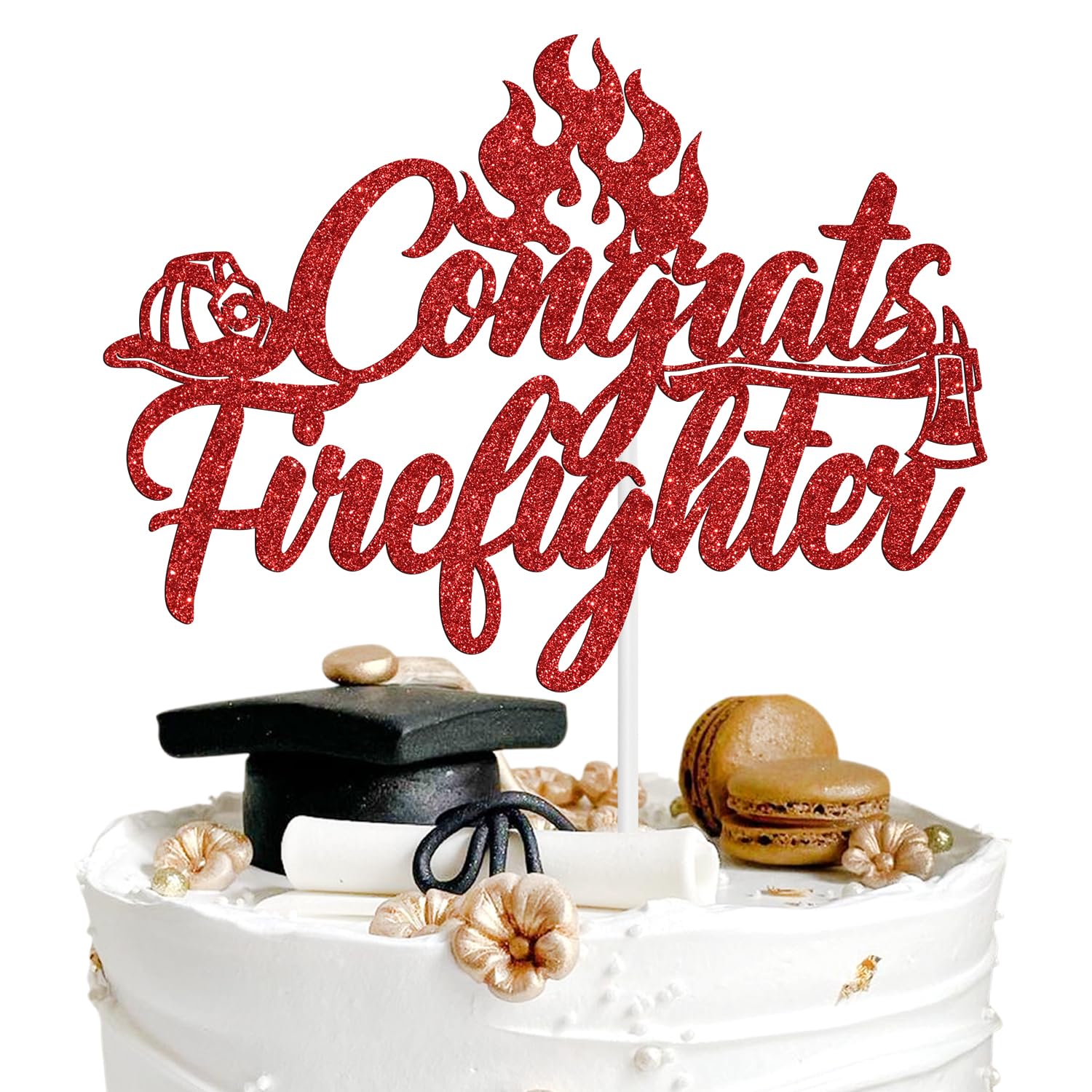 Congrats Firefighter Cake Topper, Congrats Firefighter Cake Topper ...