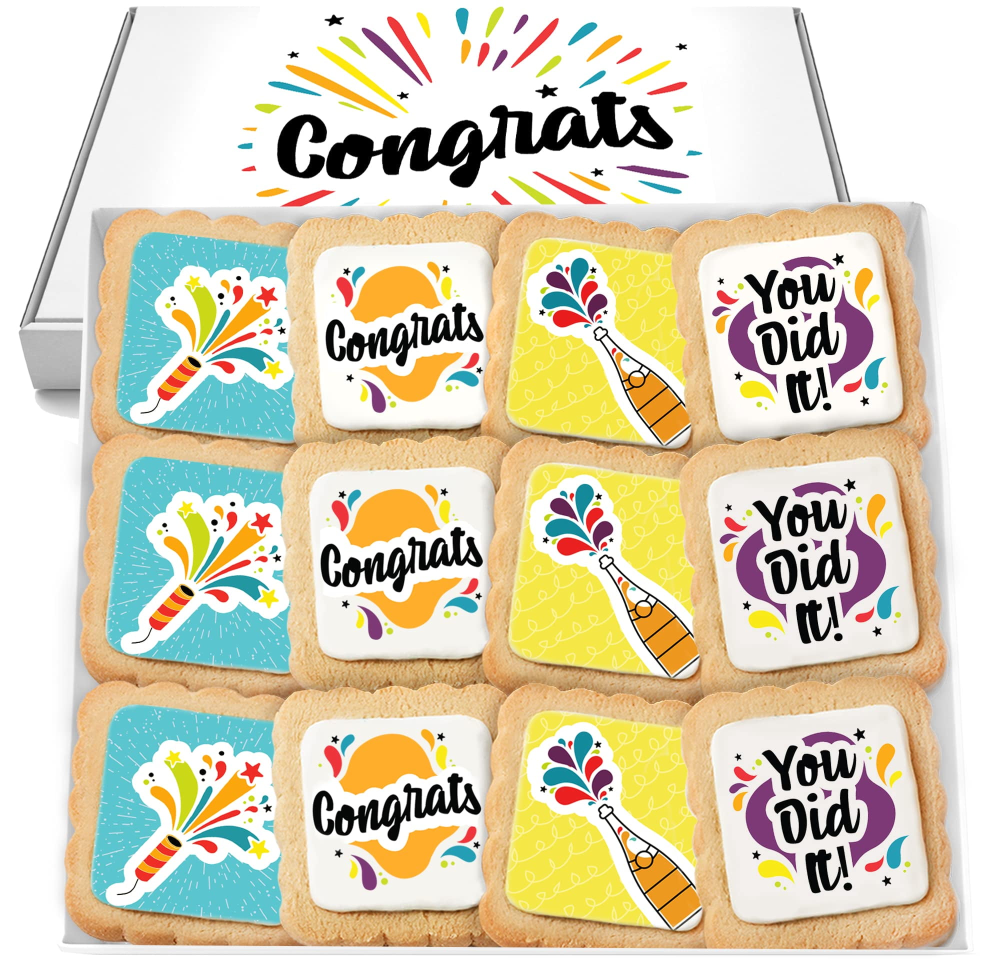 Congrats Gift Cookies Congratulations BDF32 Gift Basket 12 PACK For ...