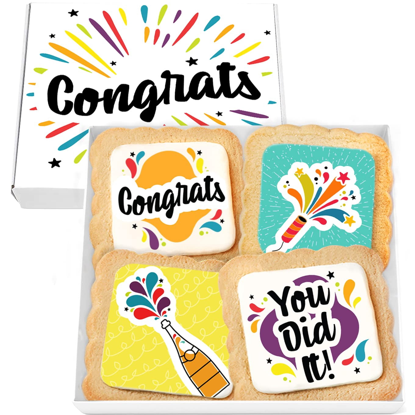 Congrats Gift Cookies Congratulations SAF21 Gift Basket 4 Pack For Kids ...