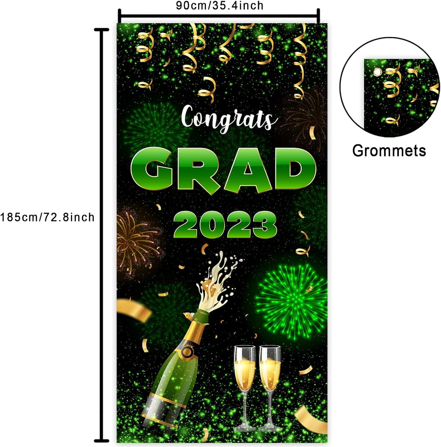 Congrats Grad 2023 Banner Backdrop Pre-K Congratulations Grad Diploma ...