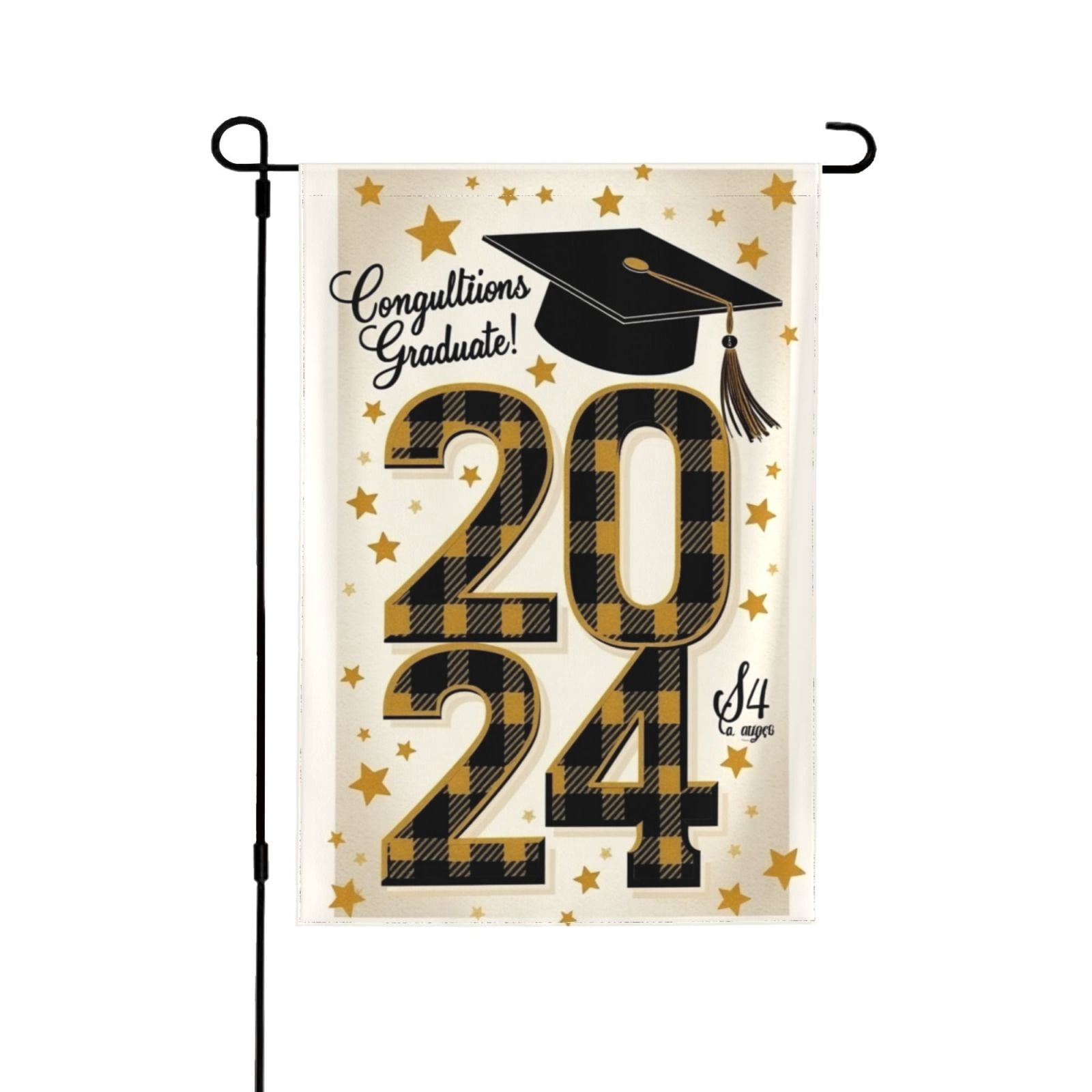 Congrats Grad 2025 Garden Flag Graduation Double Sided Bachelor Cap ...