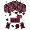 Congrats Grad 38pc Decoration Graduation Pack - School Colors Maroon ...