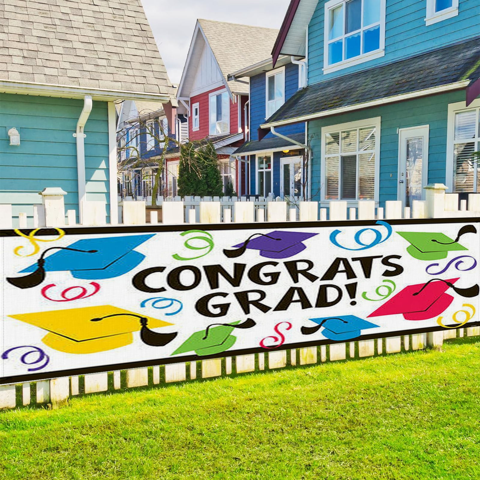 Congrats Grad Backdrop for Class of 2024 Congratulate Graduation Party ...