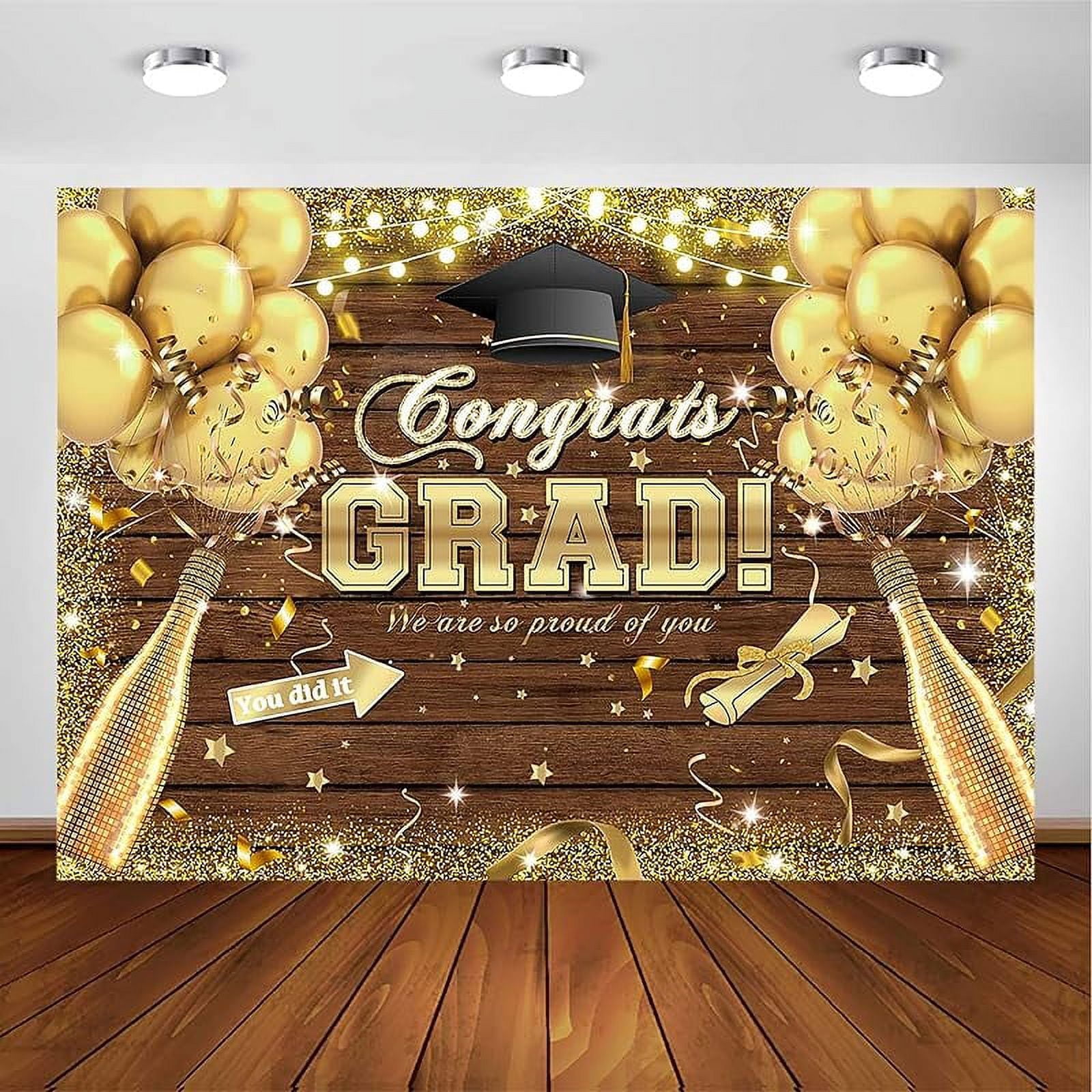 Congrats Grad Backdrop for Class of 2025 Congratulate Graduation Party ...
