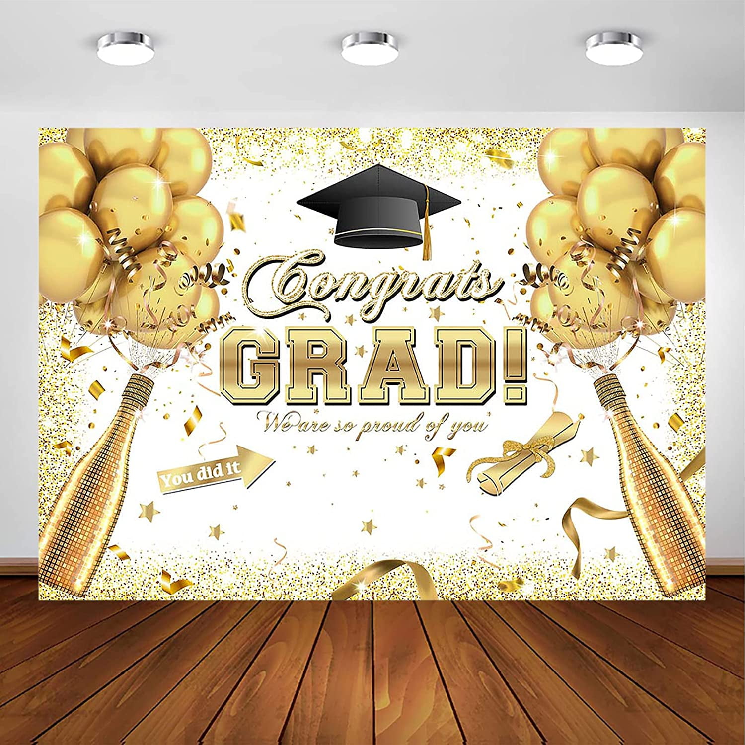 Congrats Grad Backdrop for Class of 2025 Congratulate Graduation Party ...