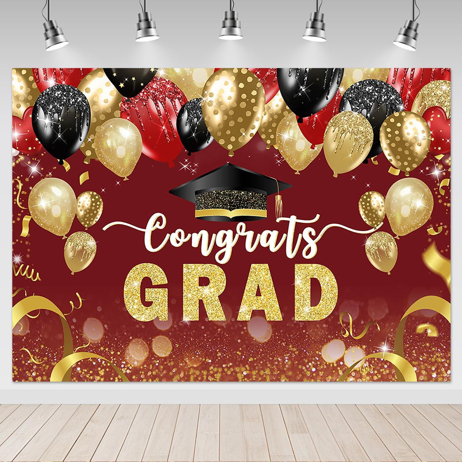 Congrats Grad Backdrop Congrats 2025 Graduation Graduate Party ...