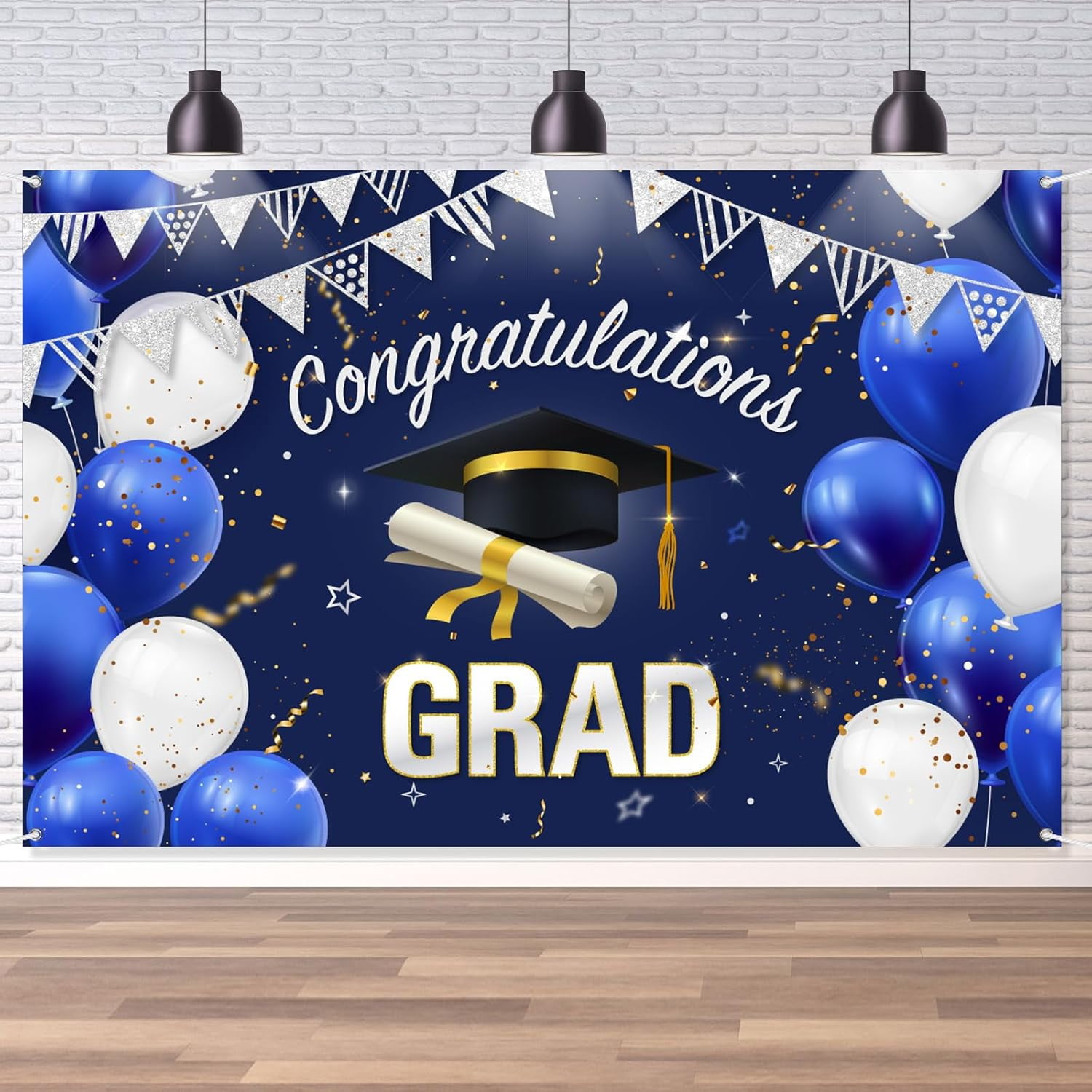 Congrats Grad Backdrop, Congrats Grad Party Decorations Prom Party ...