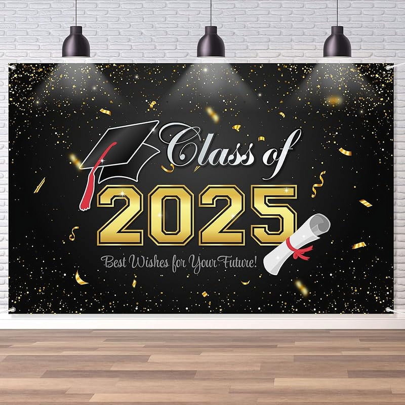 Congrats Grad Backdrop, Congrats Grad Party Decorations Prom Party ...