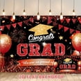 Congrats Grad Backdrop, Graduation Party Decor Banner, Suitable For ...