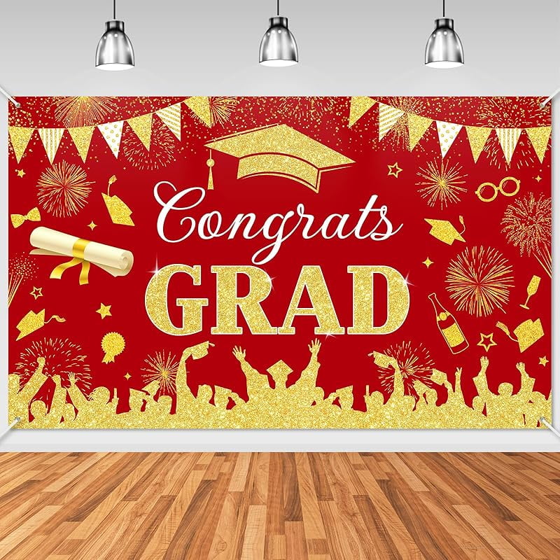 Congrats Grad Banner 2025 Congratulations Graduation Party Banner Class ...