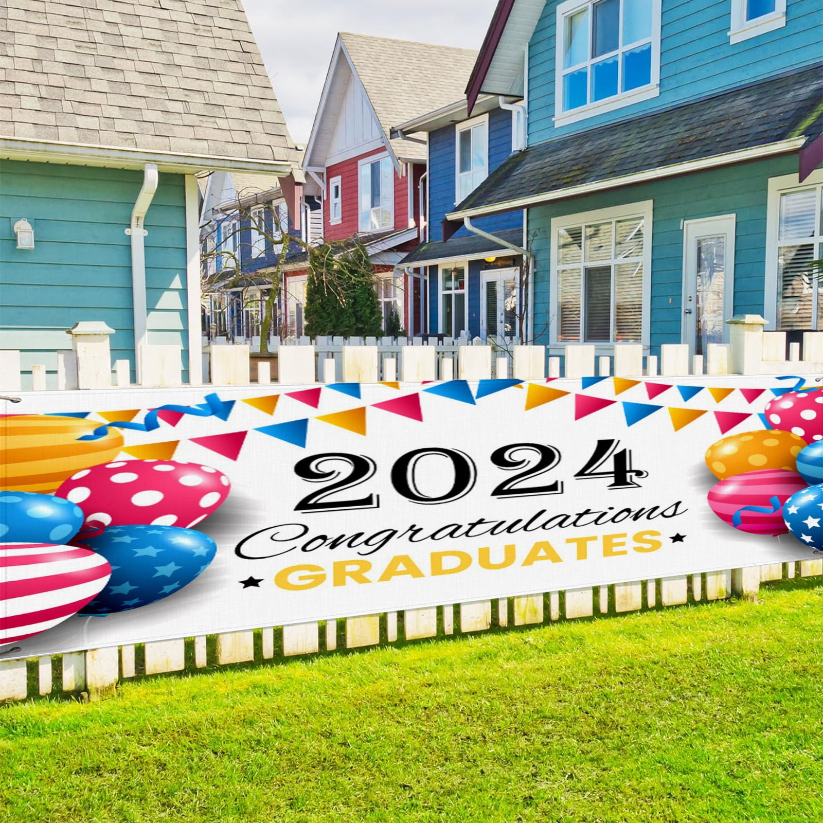 Congrats Grad Banner - Graduation Backdrop Banner for Graduation ...