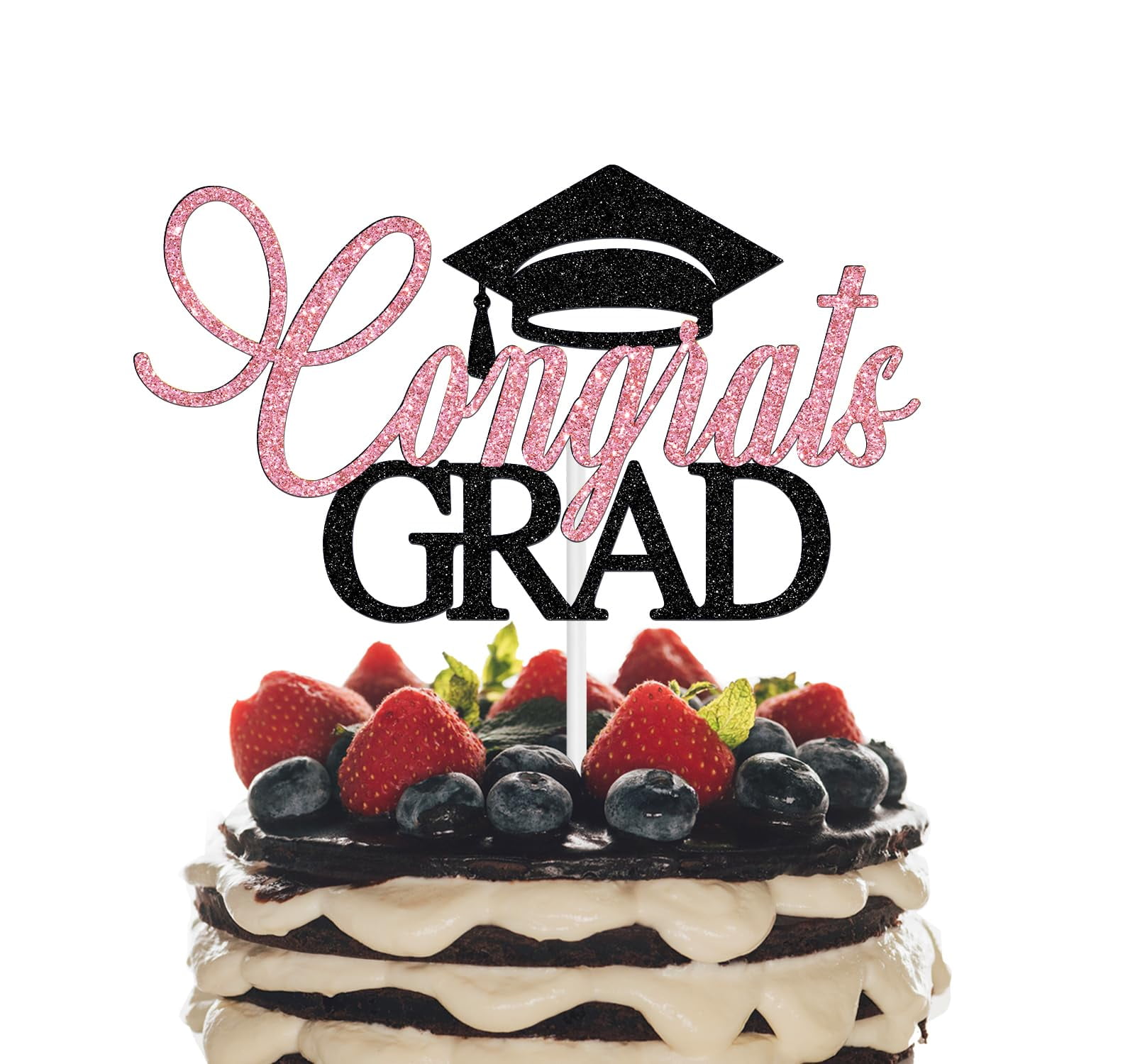 Congrats Grad Cake Topper, 2025 Graduation Cake H2FSDDecor, High School ...