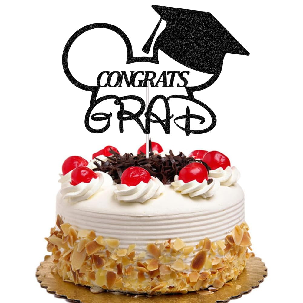 Congrats Grad Cake Topper, Cartoon Mouse RST1 Inspired Theme Graduation ...