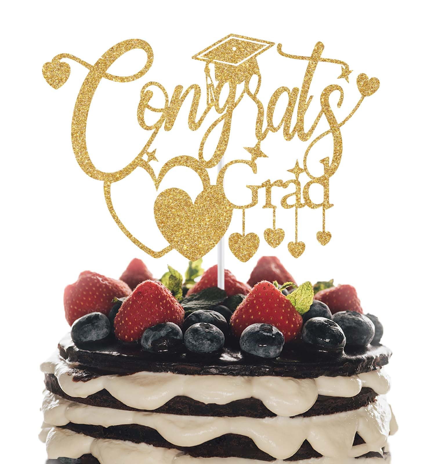 Congrats Grad Cake Topper, Class of 2025 H2FSDGraduation Cake ...