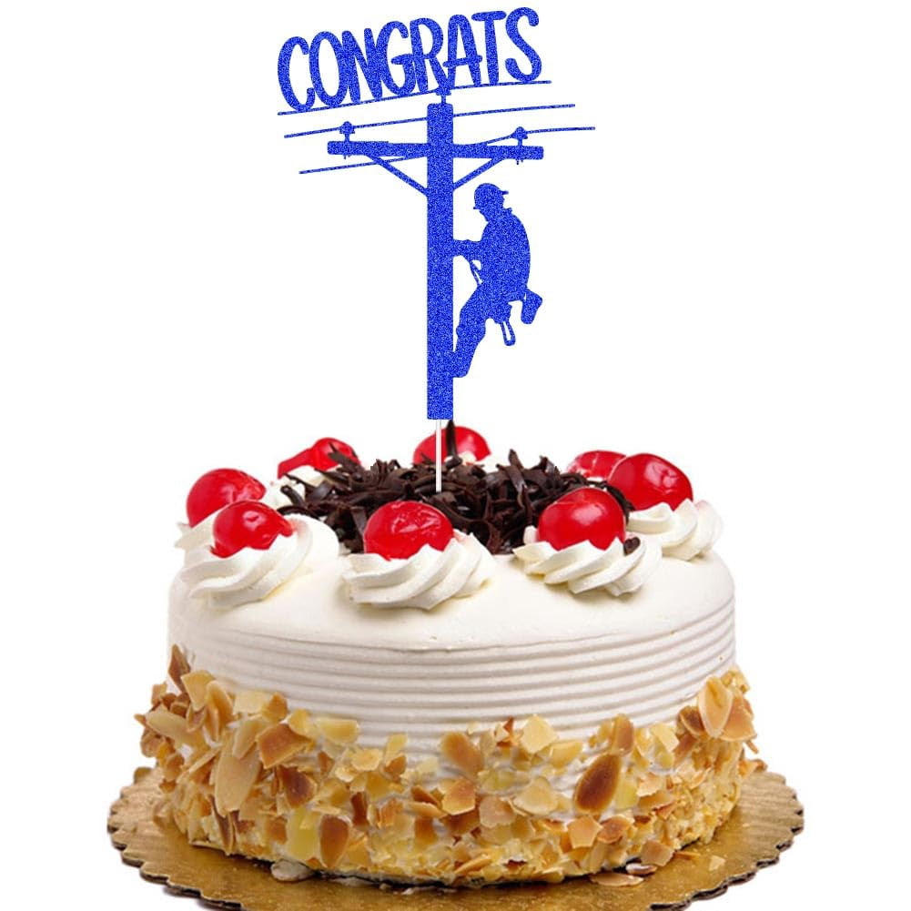 Congrats Grad Cake Topper, Congrats Electrician, RST1 Electrician ...
