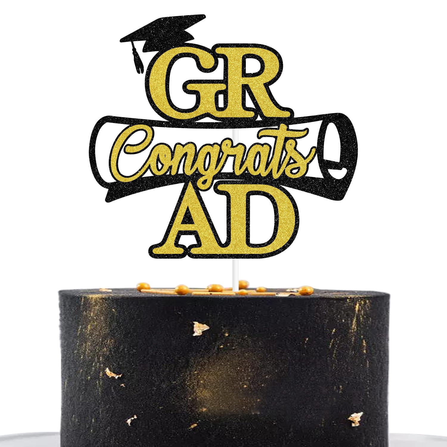 Congrats Grad Cake Topper, Congratulations/Mastered It, So H2FSDProud ...