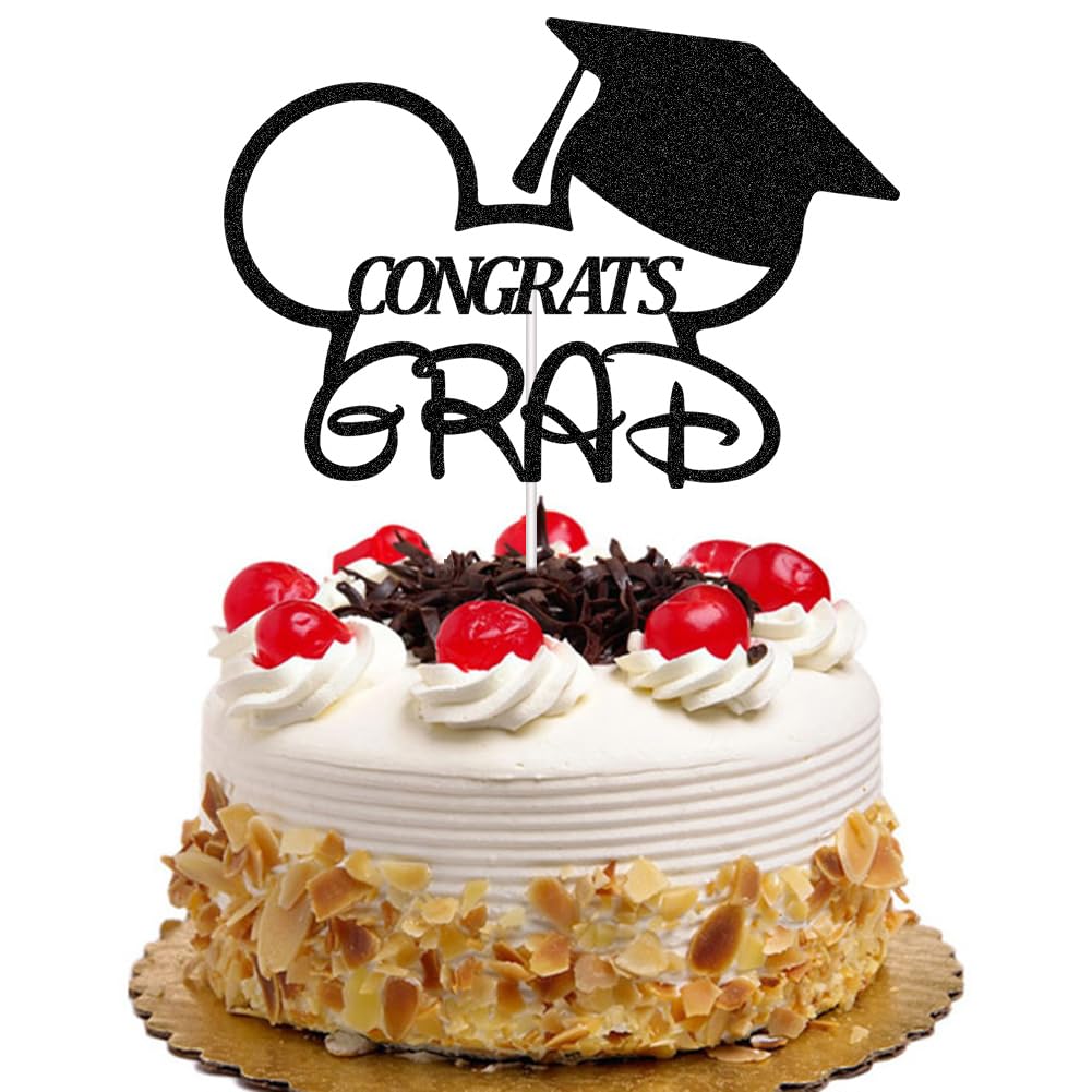 Congrats Grad CakeITSC Topper, Cartoon Mouse Inspired Theme Graduation ...