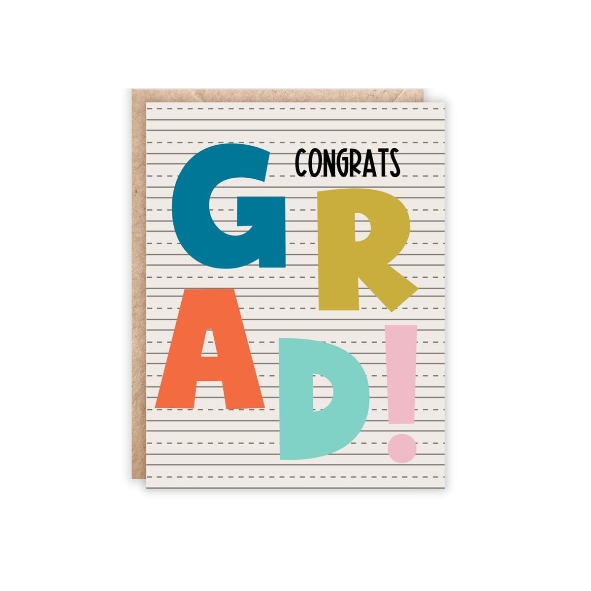 Congrats Grad Card – Colorful and Fun Graduation Greeting Card with ...