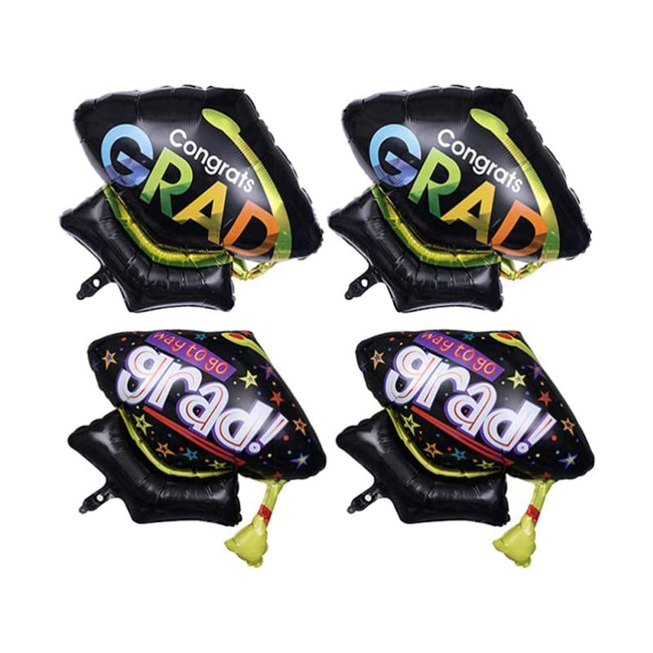 Congrats Grad Celebration Balloon Set - Includes Graduation Cap ...