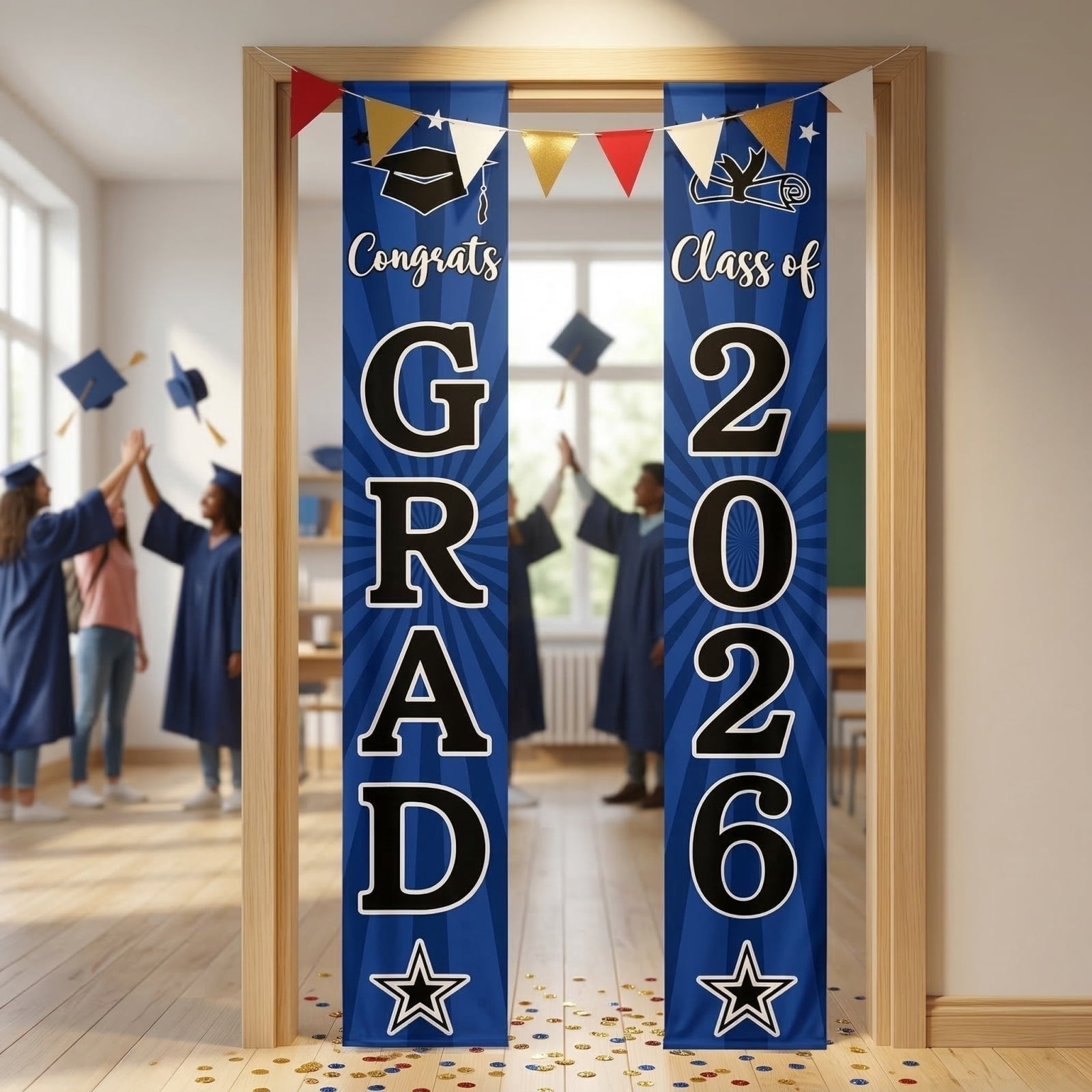 Congrats Grad Class of 2026 Porch Banner a Set of 2, 12"x71" 2026 ...