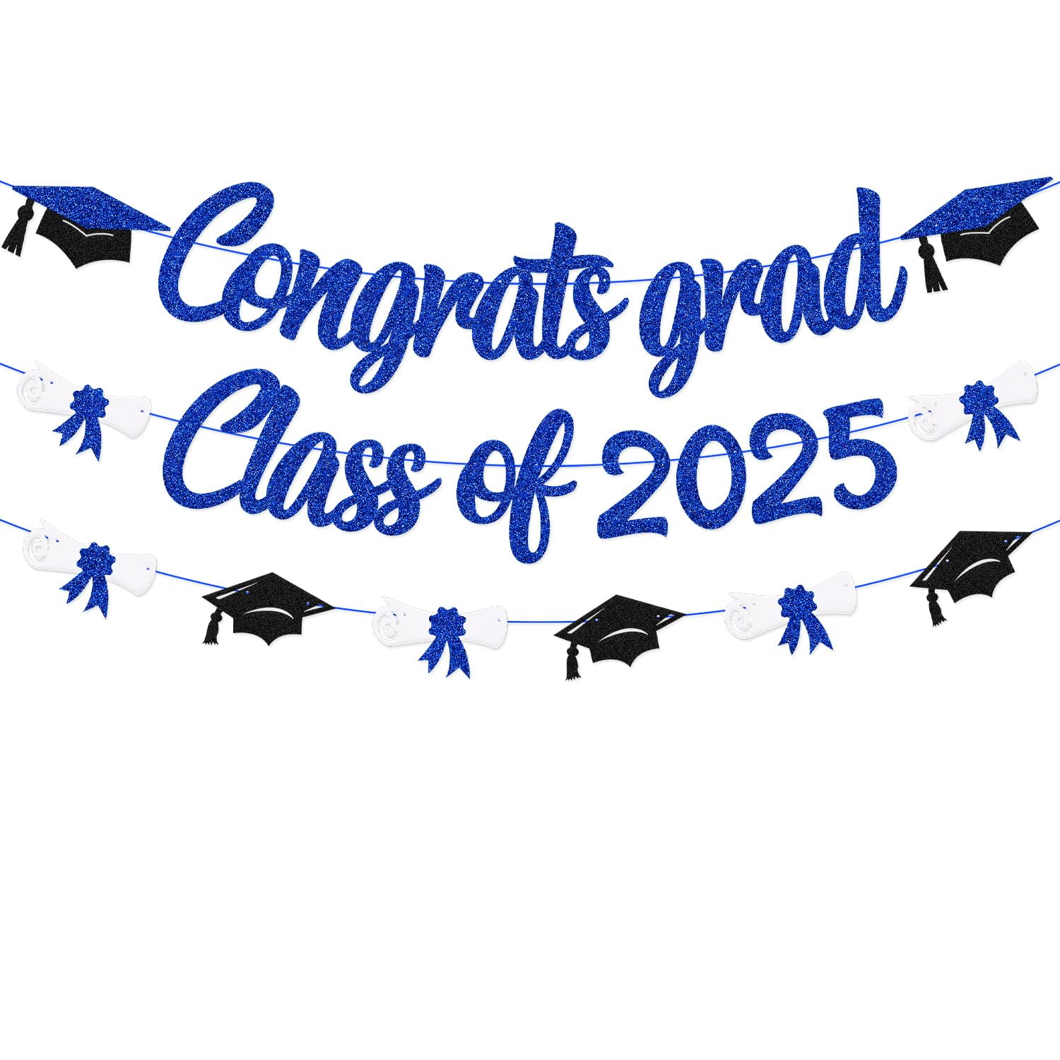 Congrats Grad Class of SSF20 2025 Banner Graduation Cap Diploma Theme ...