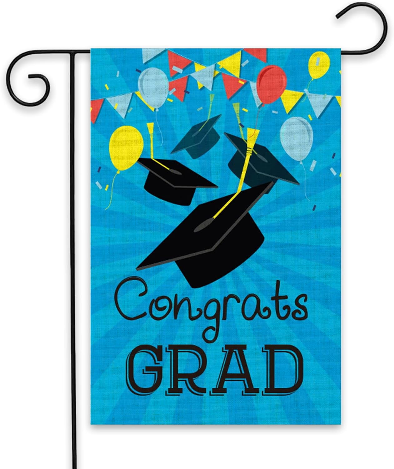 Congrats Grad Garden Flag 2024 Graduation Flag Graduation Yard Sign ...