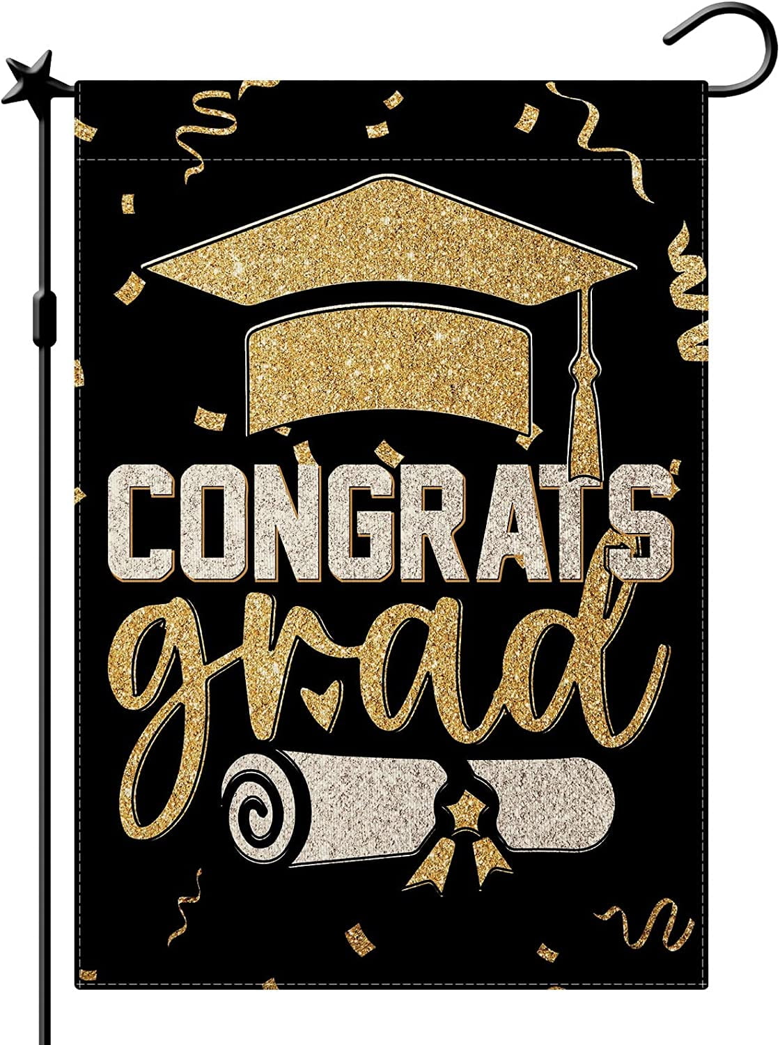 Congrats Grad Garden Flag, Graduation Flags Congrats Grad Garden Flag ...