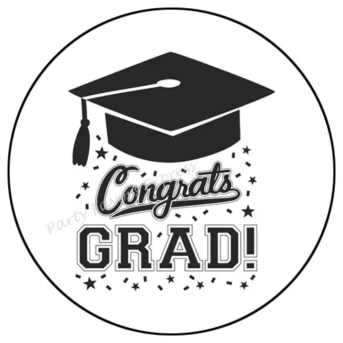 Congrats Grad Graduation 2025 Stickers Party Favors Phone Decal Water ...