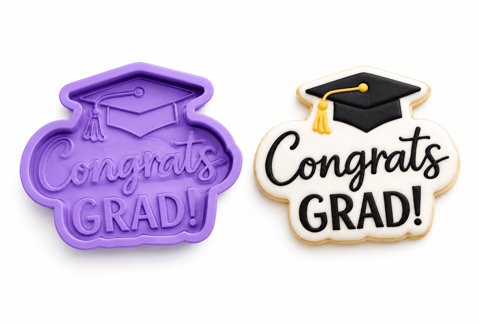 Congrats Grad Graduation Cap Cookie Cutter & Stamp - Walmart.com
