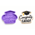Congrats Grad Graduation Cap Cookie Cutter & Stamp - Walmart.com