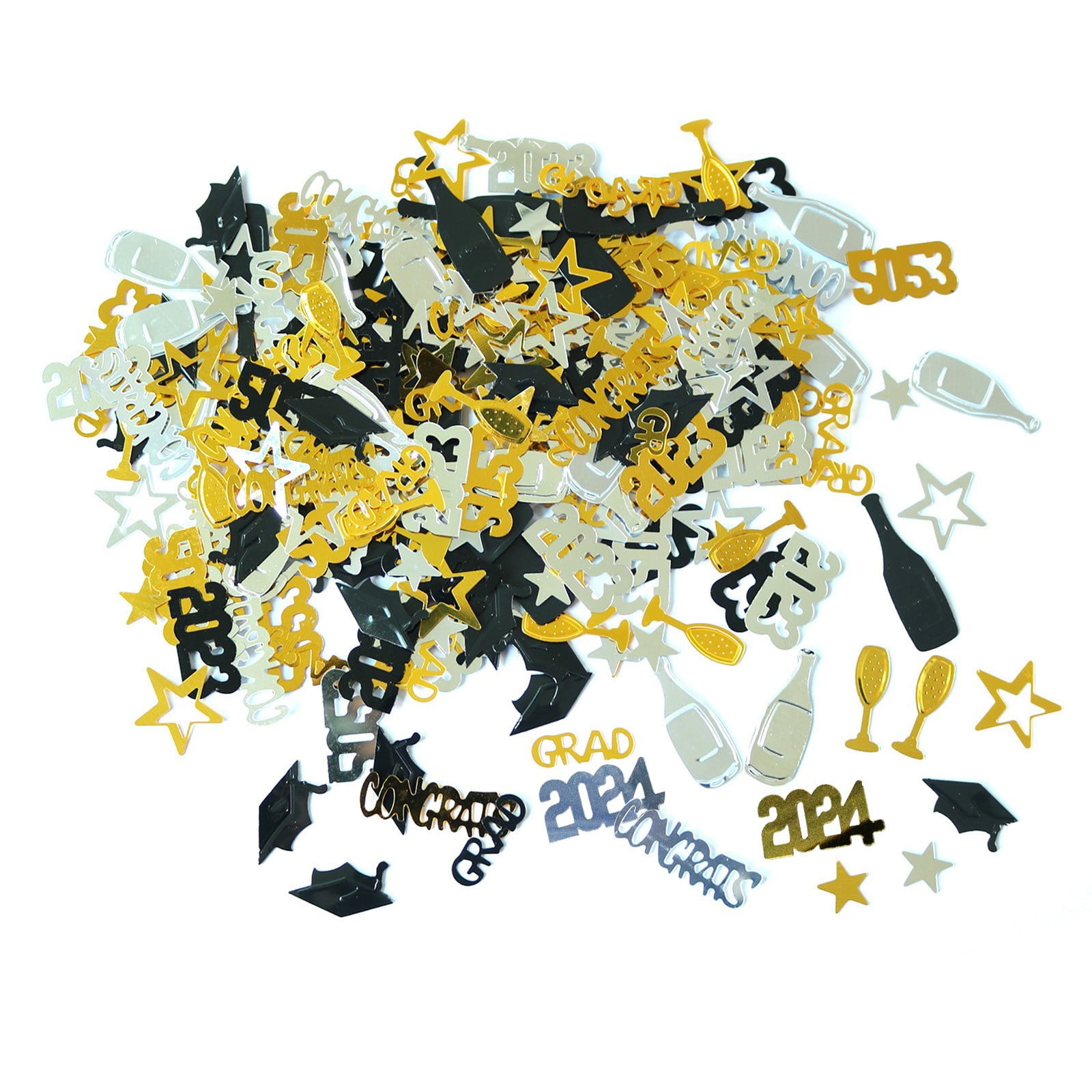 Congrats Grad Graduation Confetti 2025 Pack Of 1000 | Blue And Gold ...