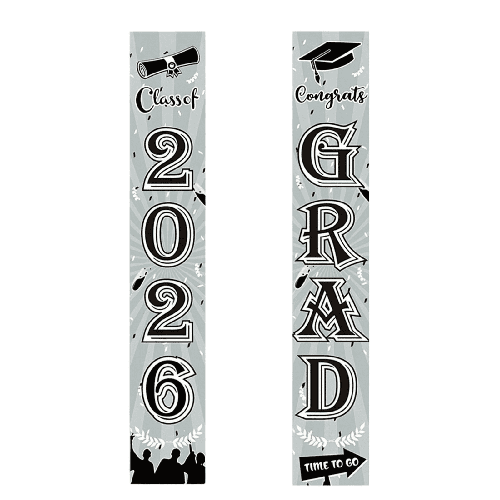 Congrats Grad Graduation Porch Banners Class of 2026 Hanging Porch Sign ...
