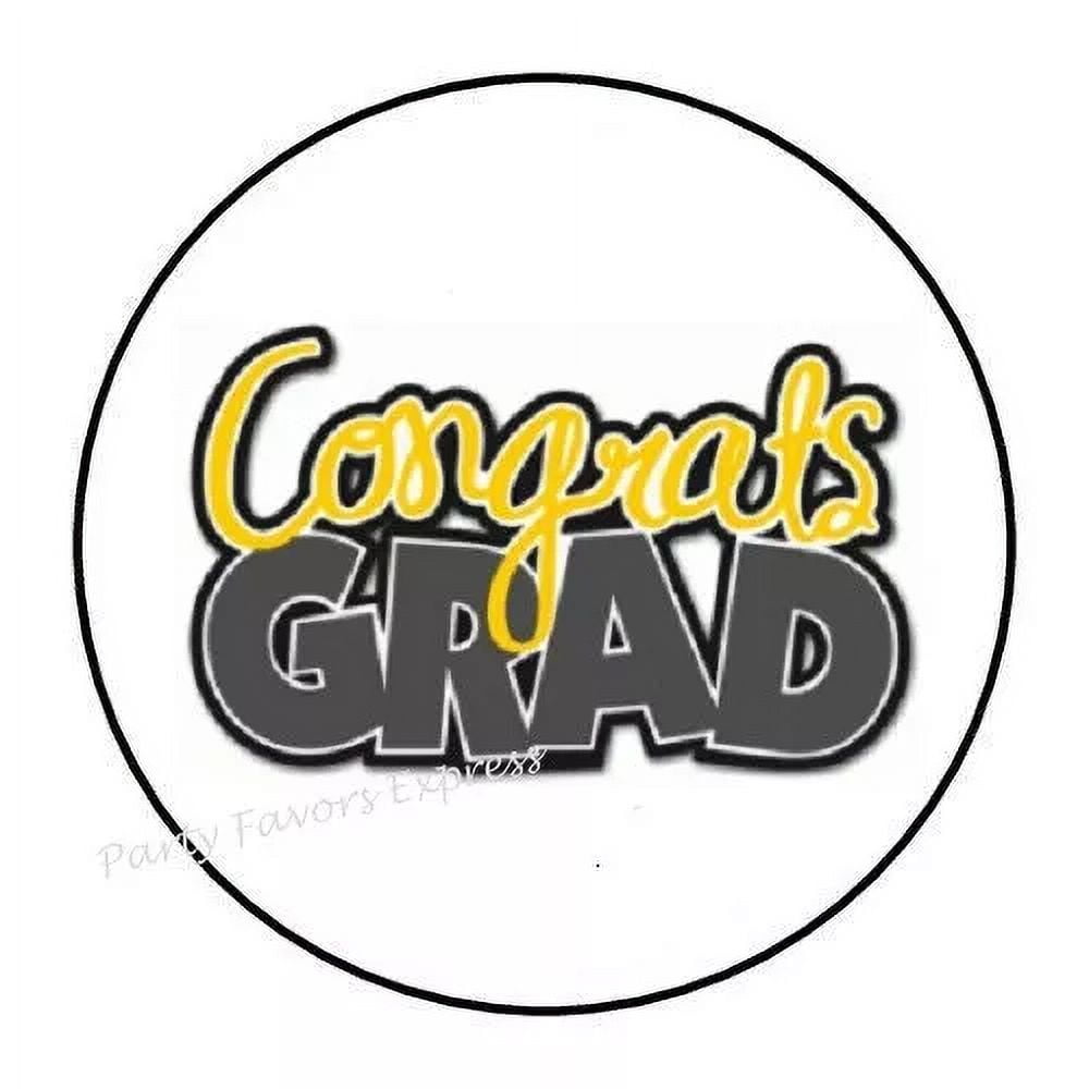 Congrats Grad Graduation Stickers Party Favors Phone Decal Water Bottle ...