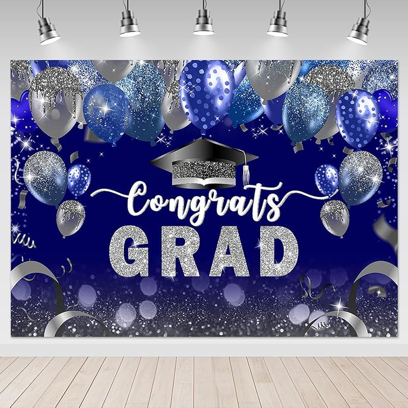 Congrats Grad Nice Backdrop Green Gold Congrats 2025 Graduation ...