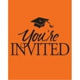 Congrats Grad Orange Invitations 25 Per Pack - Walmart.com