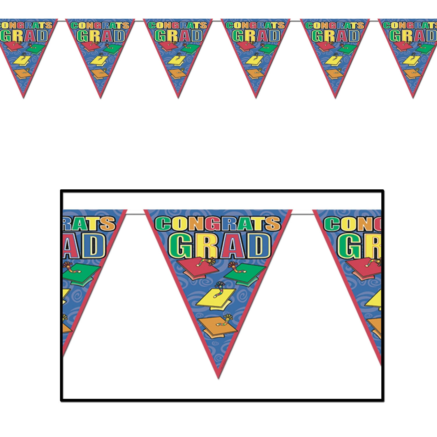 Congrats Grad Pennant Banner - Walmart.com