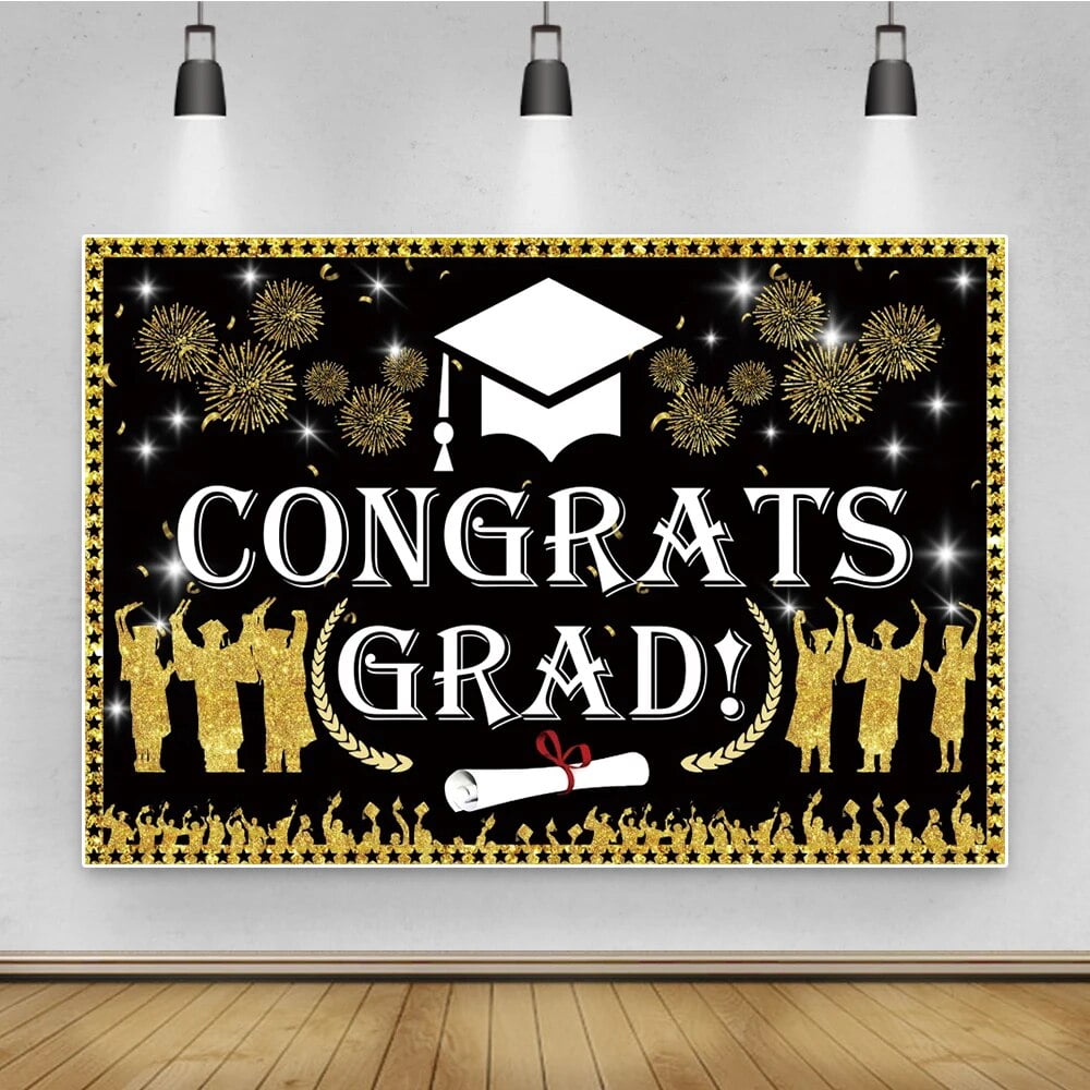 Congrats Grad Photography Background Class Of 2021 Graduation Party ...