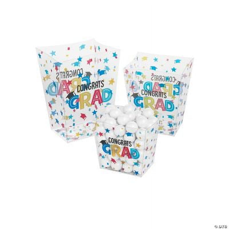 Congrats Grad Plastic Buckets, Graduation, Party Supplies, 6 Pieces ...