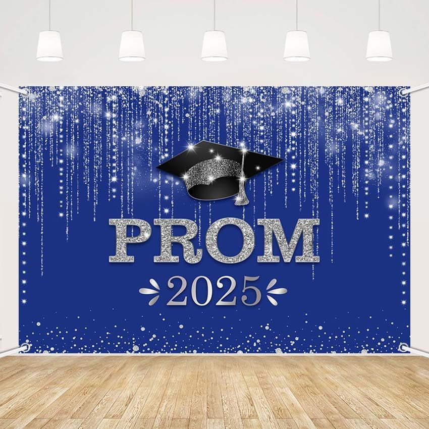 Congrats Grad Prom Backdrop Class of 2025 Prom Decorations Graduation ...