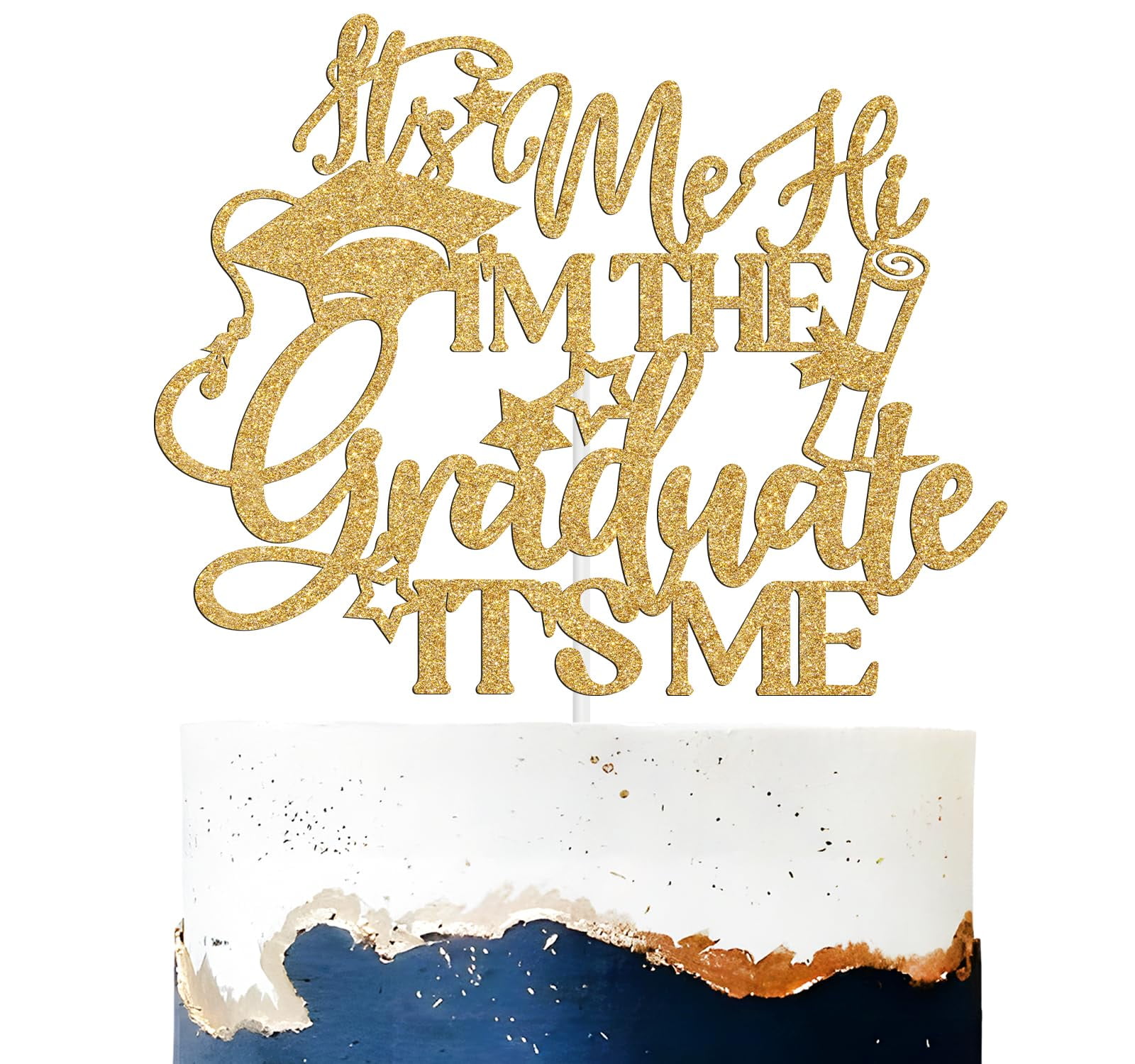 Congrats Graduate Cake Topper, Congrats Grad/You Did H2FSDIt, Class of ...
