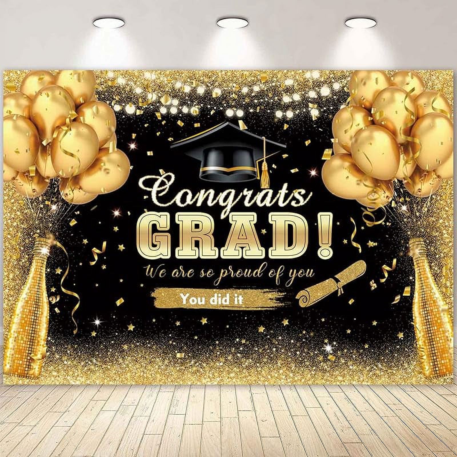 Congrats Graduation 2024 Prom Backdrop Banner for Celebrating Class of ...
