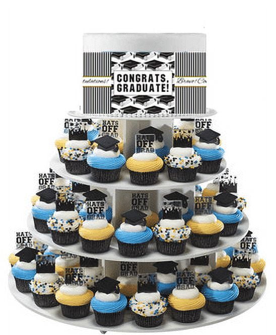 Congrats Graduation Deluxe Edible Photo Toppers & Edible Cupcake ...