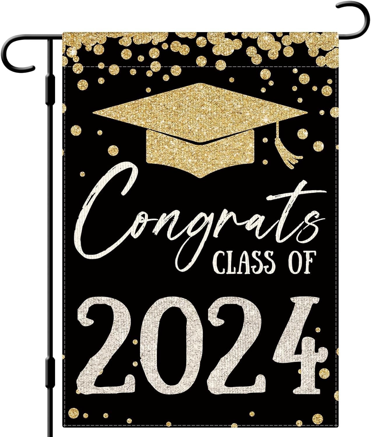 Congrats Graduation Garden Flag Graduation Cap Garden Flag 12x18 inch ...