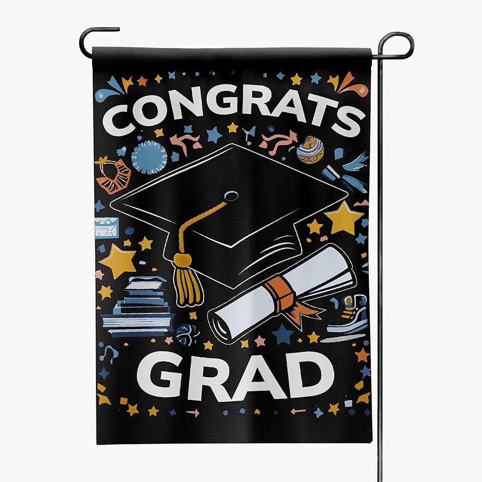 Congrats Graduation Garden Flag Celebration Graduate 12.5" x 18 ...