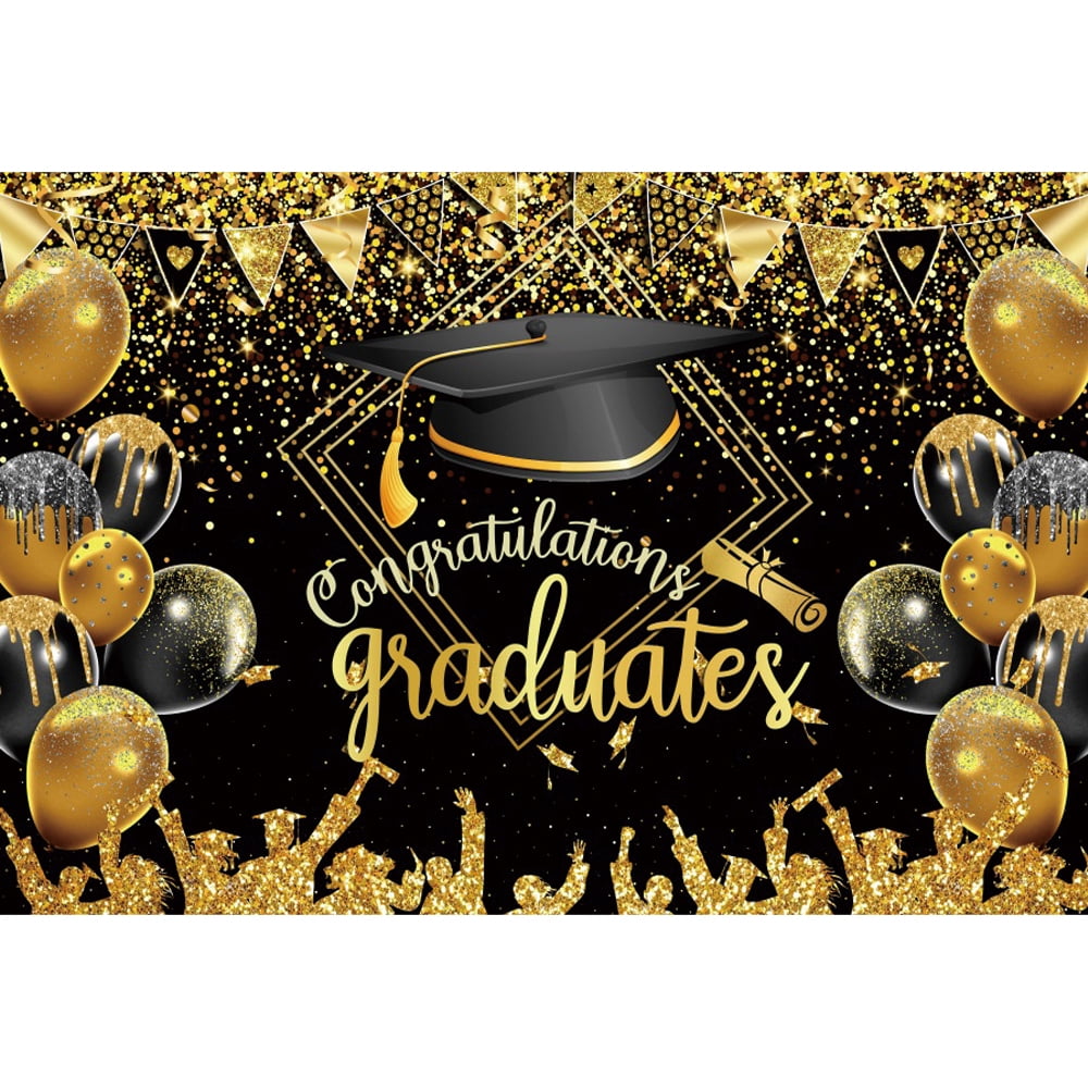 Congrats Graduation Prom Backdrop Banner for Celebrating Graduation ...
