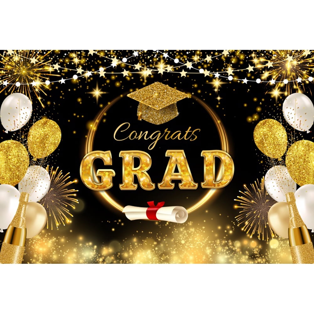 Congrats Graduation Prom Backdrop Banner for Celebrating Graduation ...
