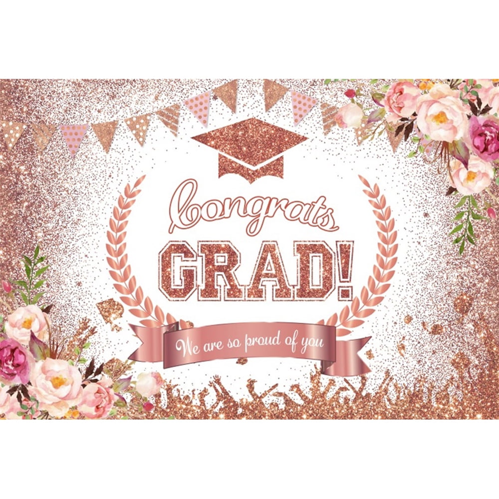 Congrats Graduation Prom Backdrop Banner for Celebrating Graduation ...