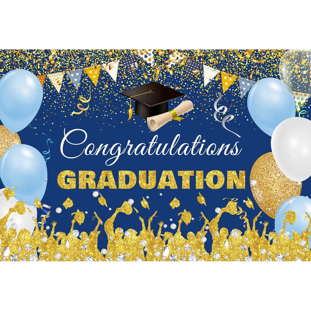 Congrats Graduation Prom Backdrop Banner for Celebrating Graduation ...