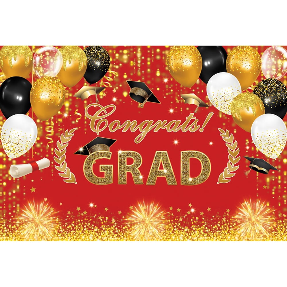 Congrats Graduation Prom Backdrop Banner for Celebrating Graduation ...